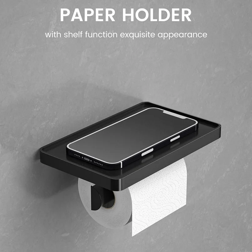 Jwl Plastic Wall-mounted Bathroom Tissue Holder Toilet Hand Roll Paper ...