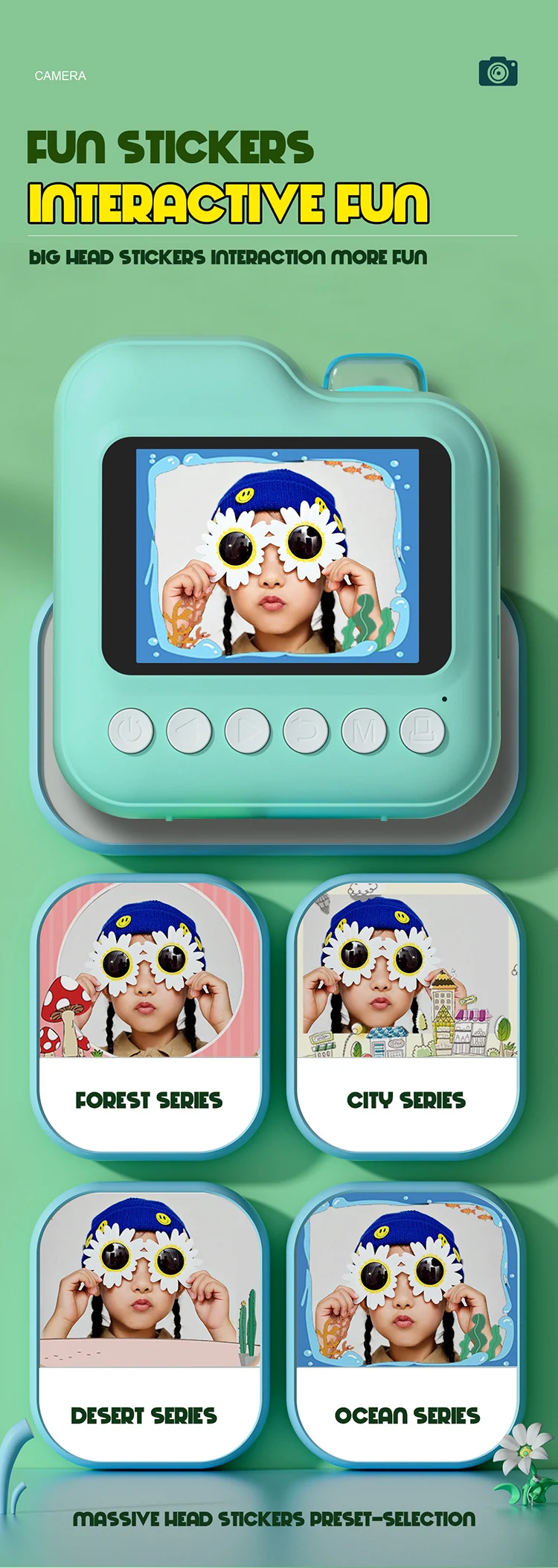 Fun and Instant: Mini Photo Printer for Kids - HD Camera