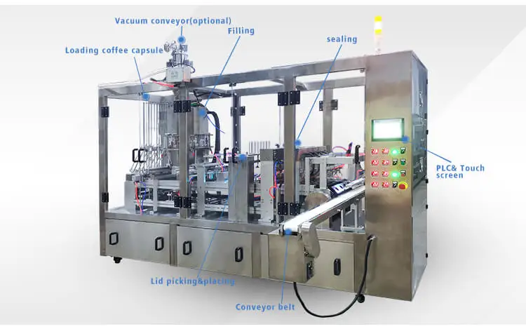 Automatic Coffee In Cup Filling And Sealing Machine - Buy Coffee ...