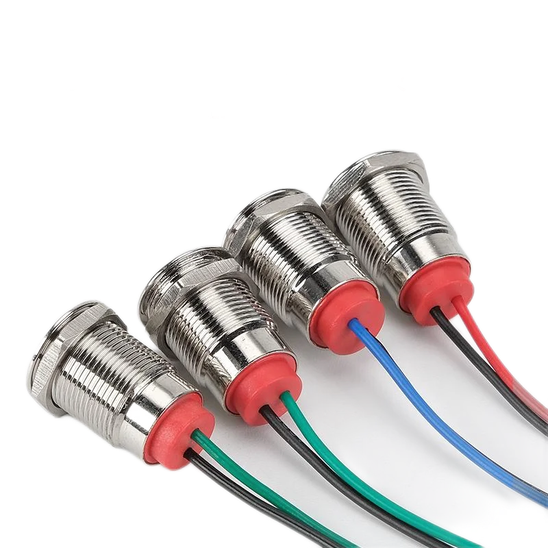 6mm Small Red Color Led Waterproof External 12v Led Indicator Light ...