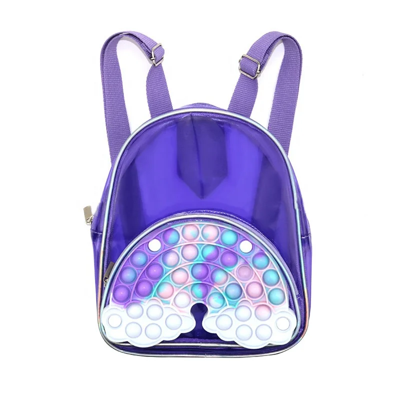 Pop It Backpack For Girls Kids Mini Wholesale Simple Bubble Bags Fidget ...