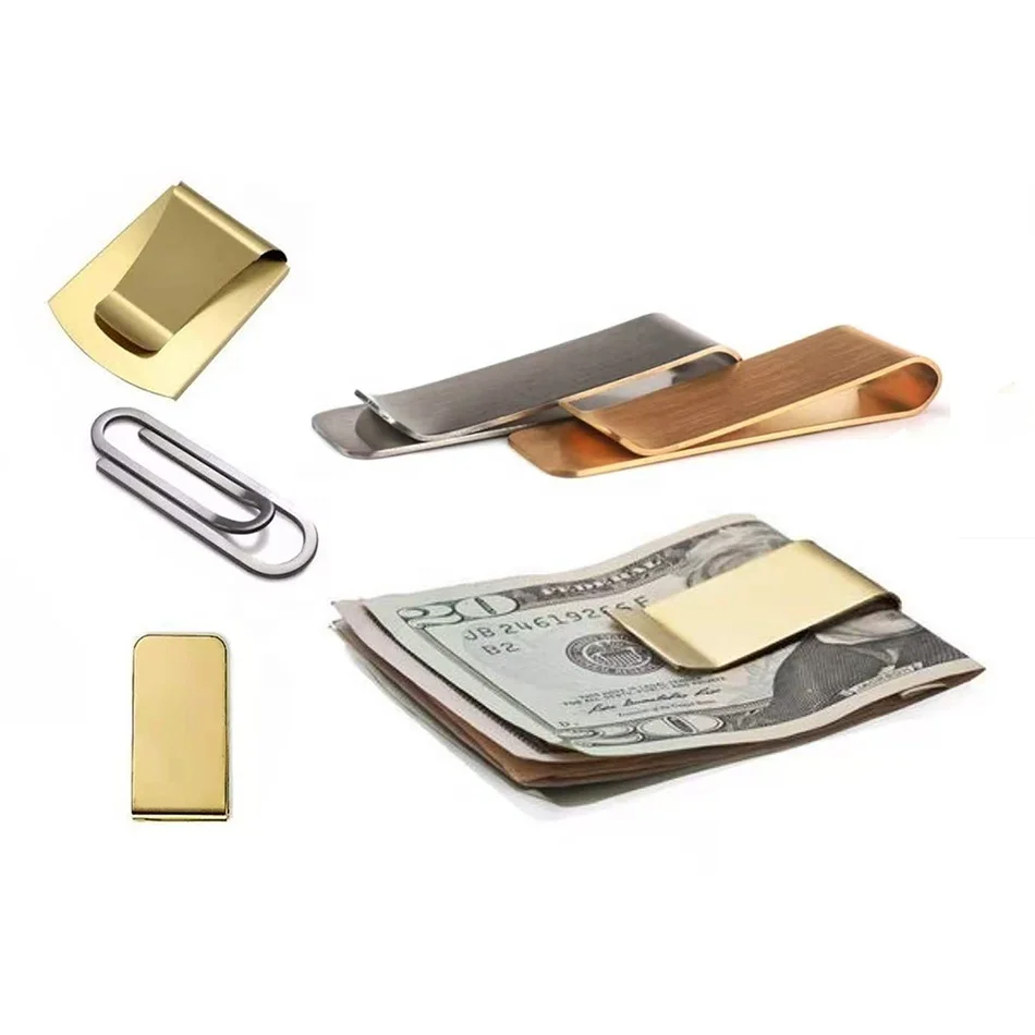 Custom Logo Stainless Steel Money Clip - Durable & Secure