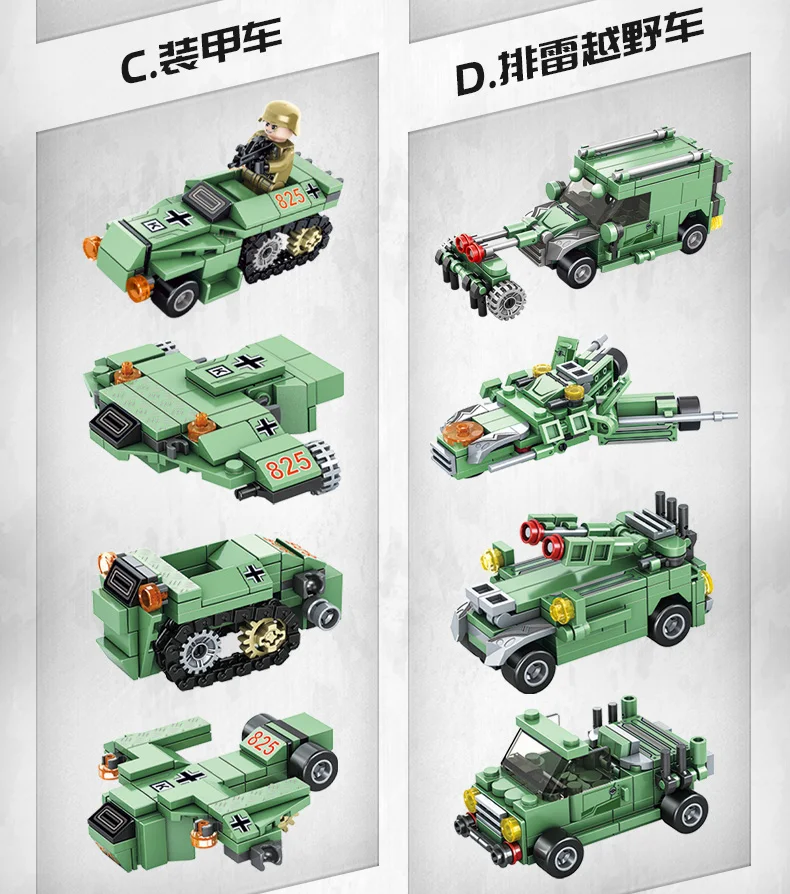 Educational Diy Deformation Robot Bricks Building Blocks Sets Toys ...