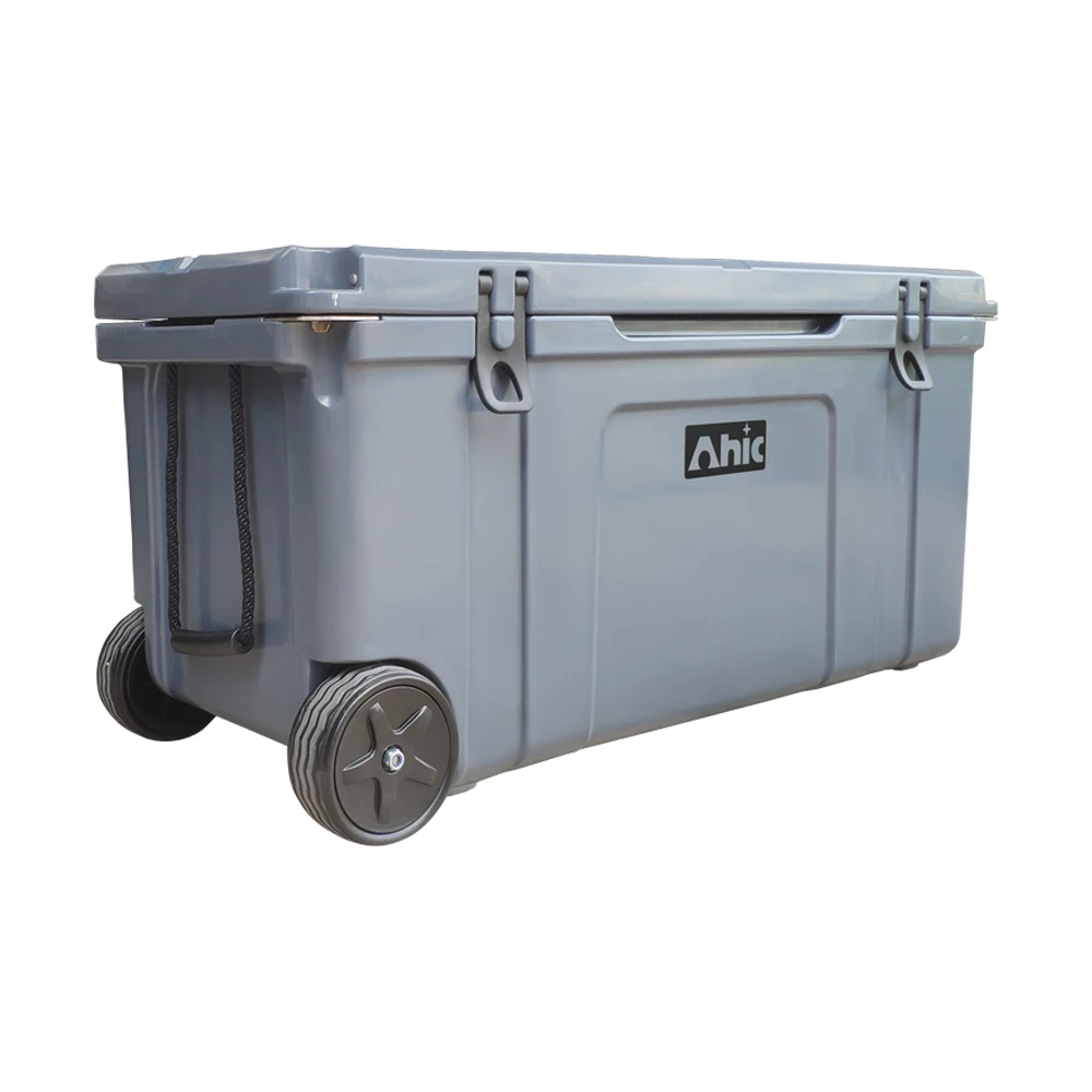 Large Capacity Ice Box Rotomolded Plastic Ahic Wheeled Cooler - Buy ...