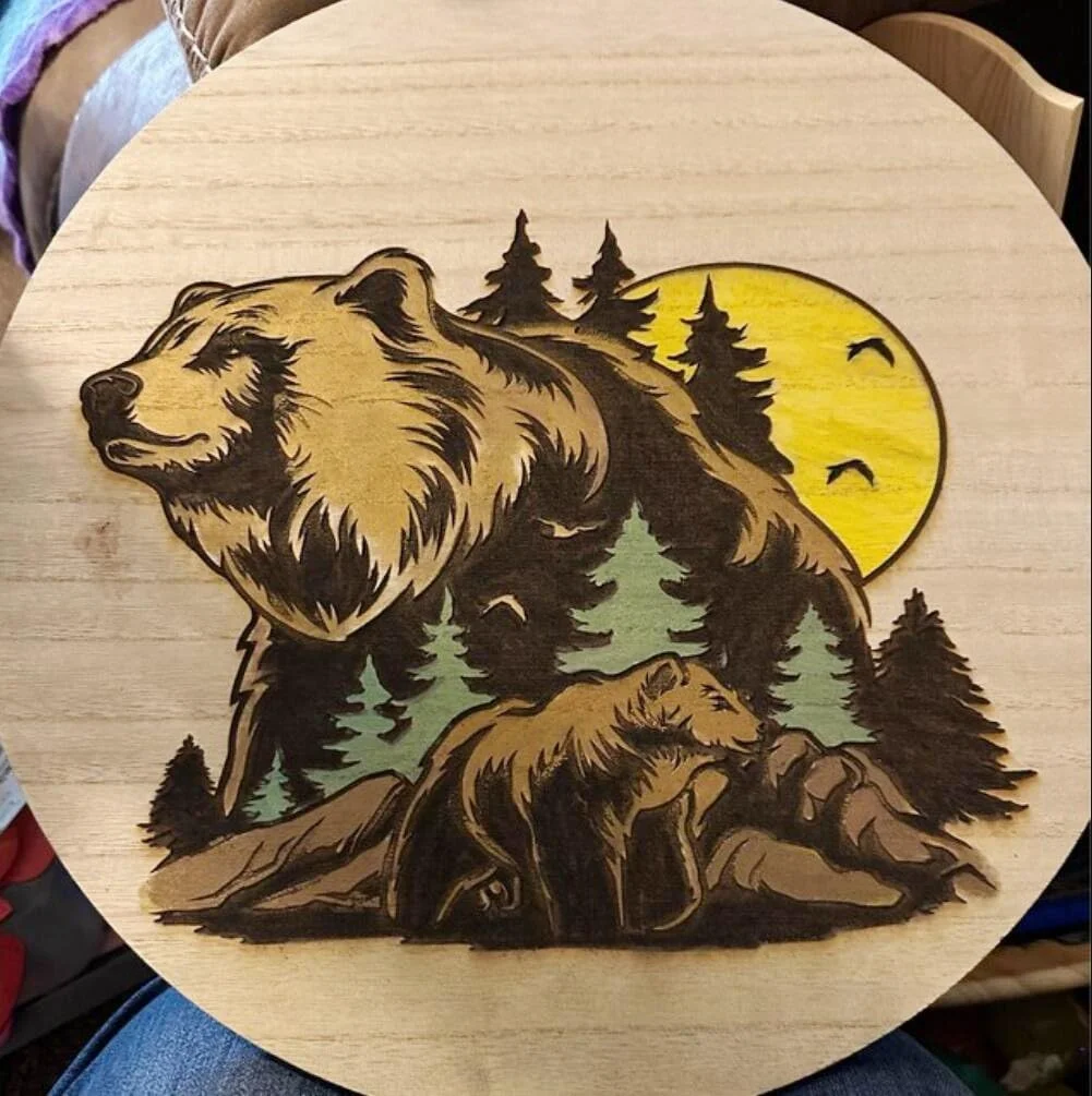 Alibaba.com: 2-3 animal wood burning stencils (deer, horse, bear) for ...