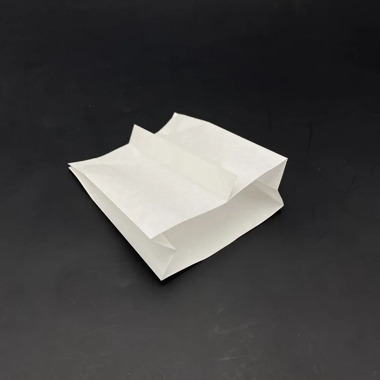 Custom Print Logo White Paper Plastic Bag Premium Kraft Paper Pouch Bag ...