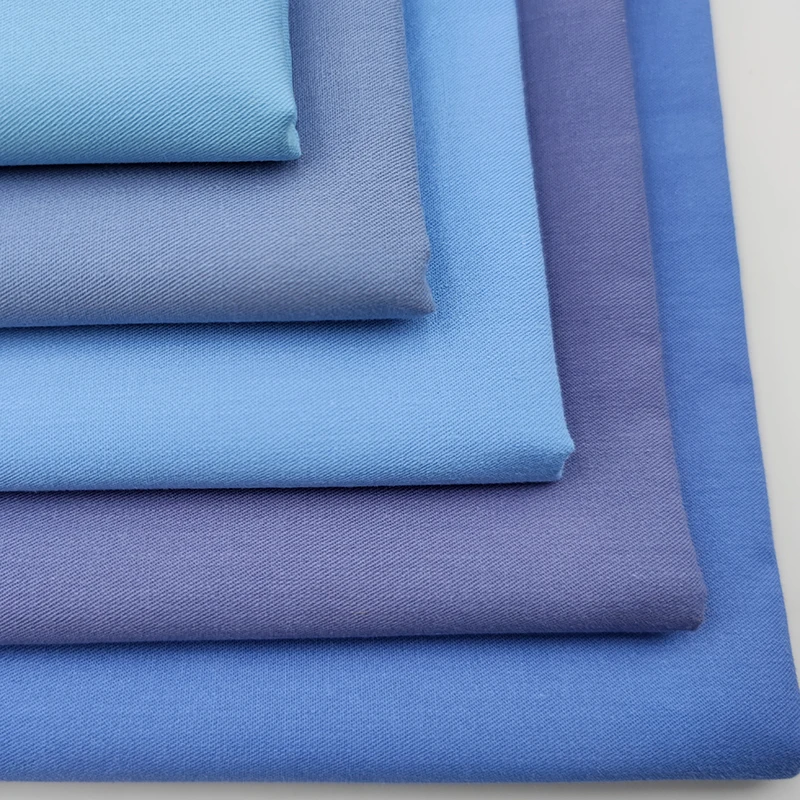 150gsm Top Manufacturer 100% Cotton Woven and Twill Fabric Light Blue ...