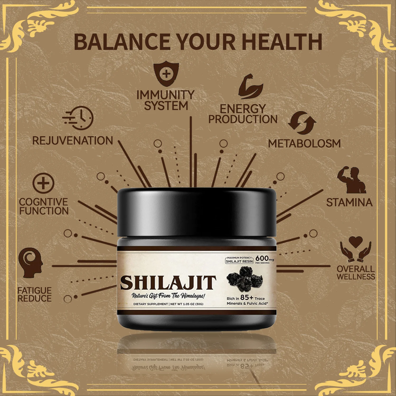 Shilajit Resin Pure Himalayan Shilajit Paste Fulvic Acid Private Label ...