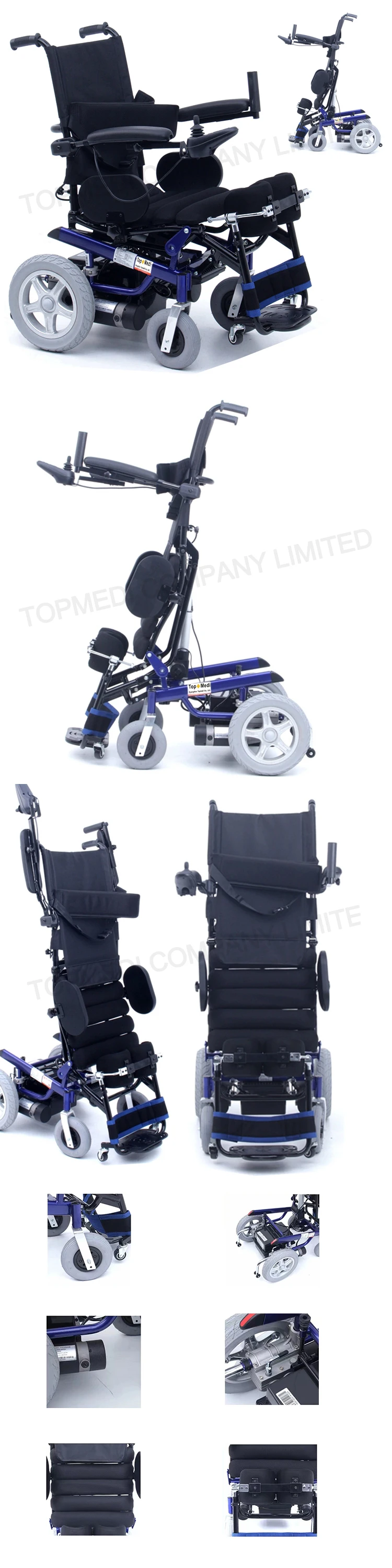 Disabled Lift up Adult Electric Standing Wheelchair Power Assisted ...