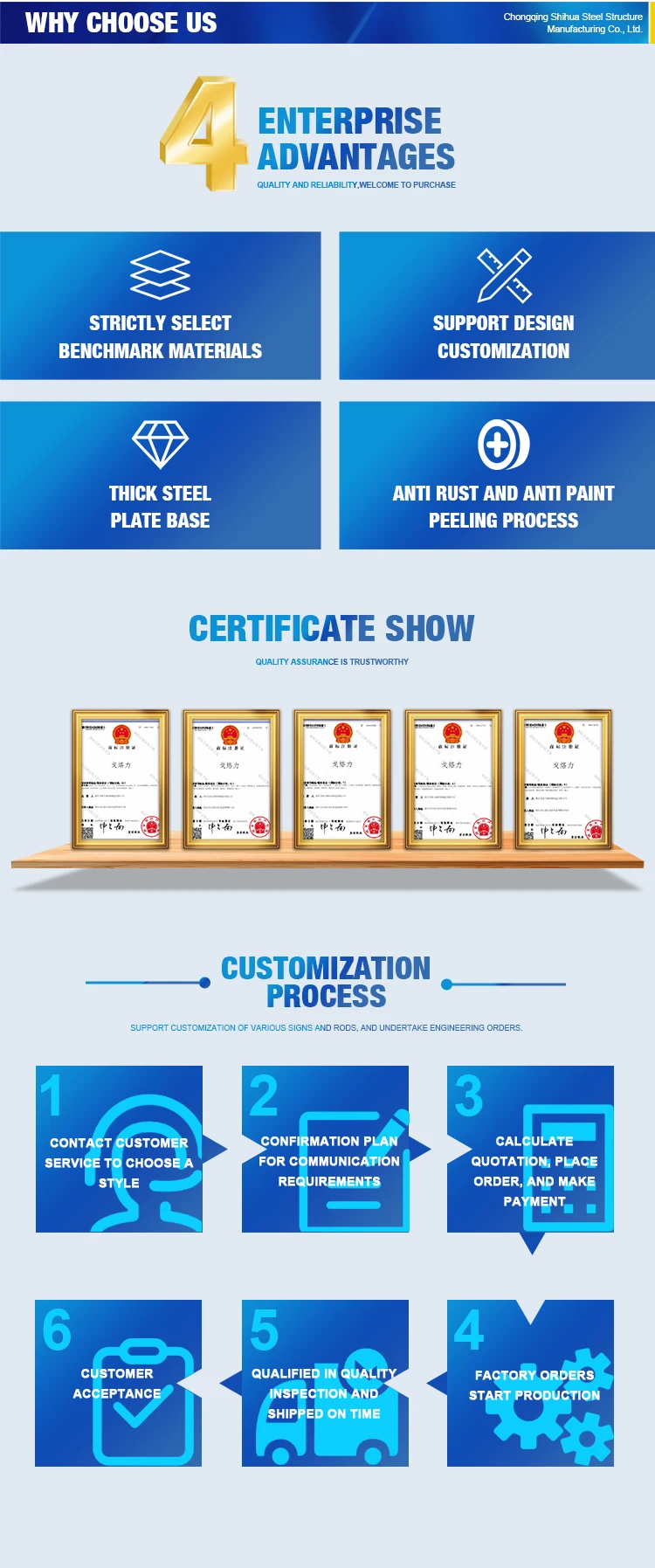 Traffic Pole Professional Custom Gray Municipal Street Light Pole for ...