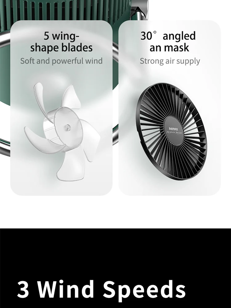Remax Usb Mini Foldable Fan Office Household Fan Desktop Portable Air ...