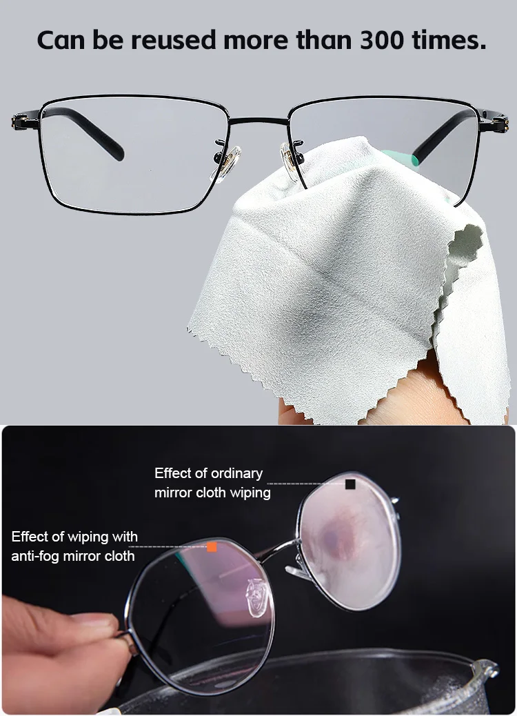 Custom Anti-fog Microfiber Lens Glasses Cleaning Cloth Glasses Goggles ...