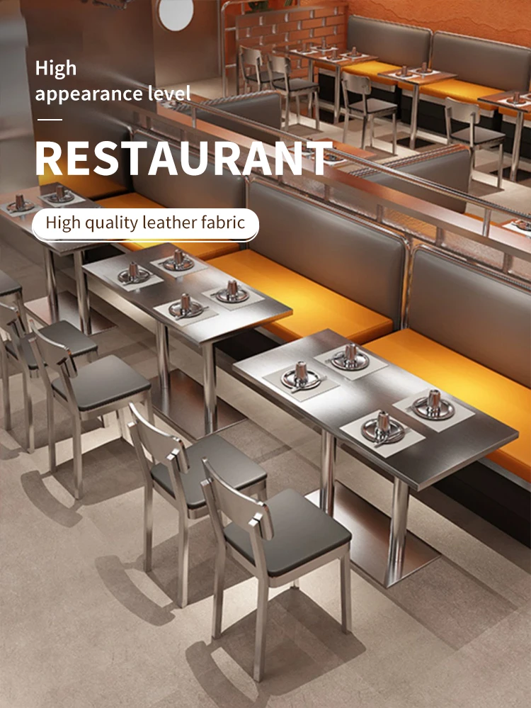 Customized Light Luxury Stainless Steel Western Pizza Canteen ...