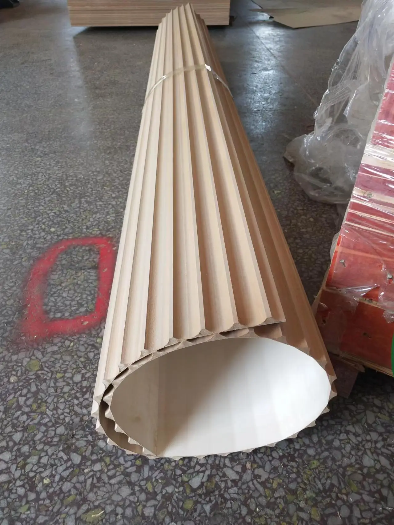 Source Textured MDF Flexible /curved /fluted Panels Building Materials ...