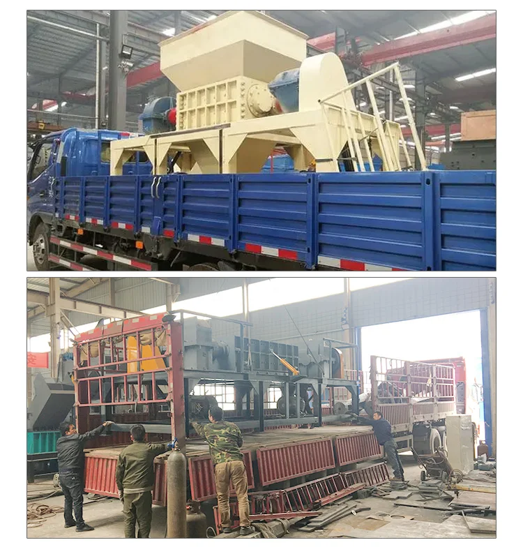 Tire Shredder Machine Tire Recycling Plant/rubber Tire Waste Plastic Bottle Shredder/tire ...