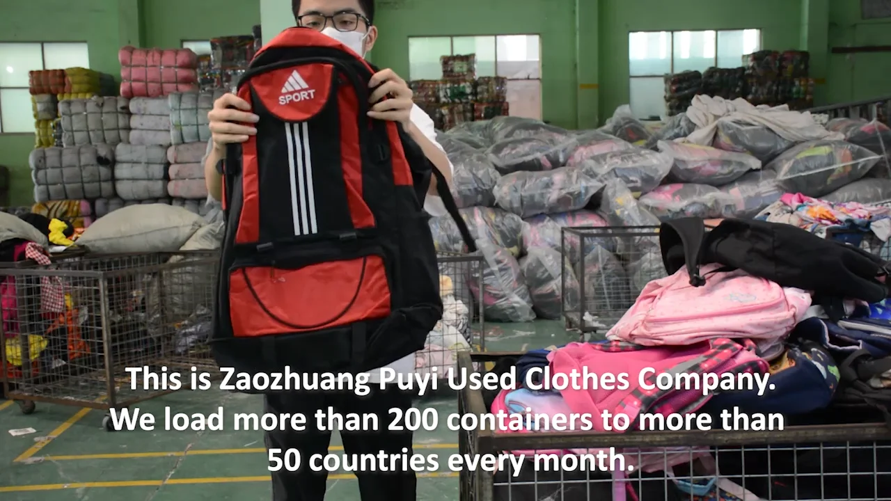 Wholesale Original Second Hand School Kids Used Bags Bales Hiking ...
