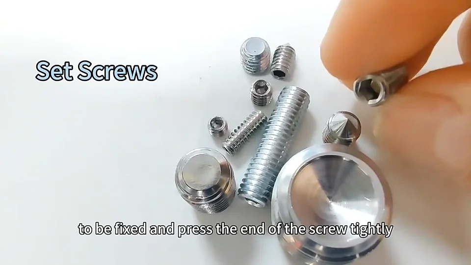 Din913 Din916 Blue Lock Blind Set Screws Hex Concave Point Grub Screws ...