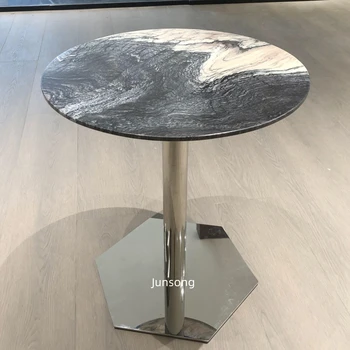 Js A68 Lounge Table Modern Mirror Stainless Steel Leg Small Coffee ...