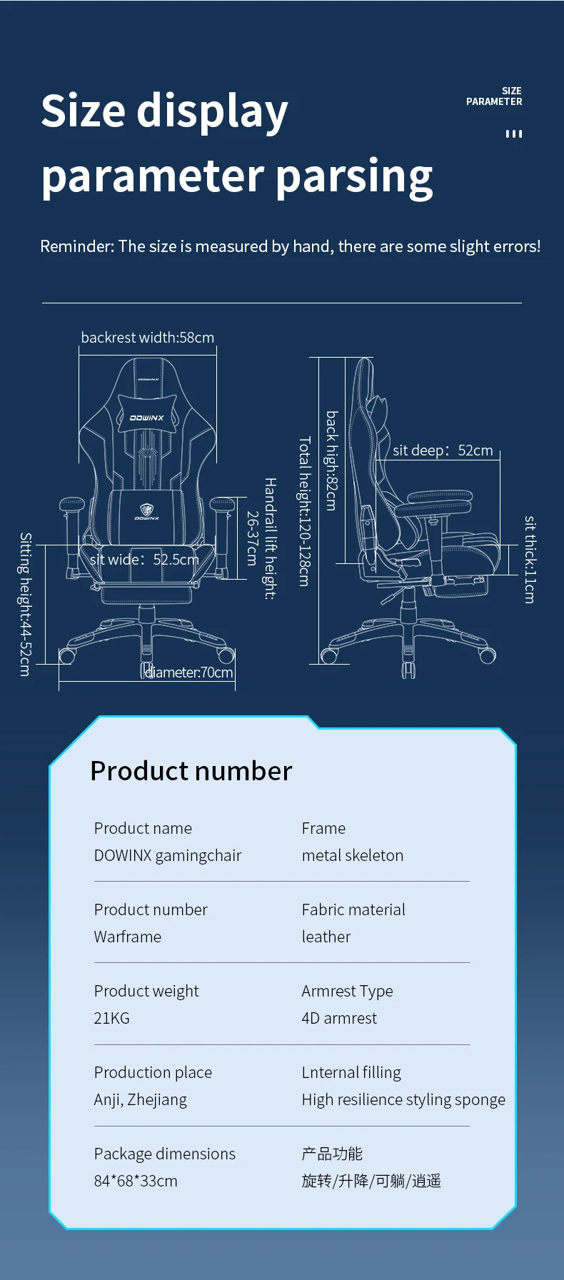 Luxury Gaming Gamer Computer Chair Massage Pu Leather Led Rgb Scorpion ...