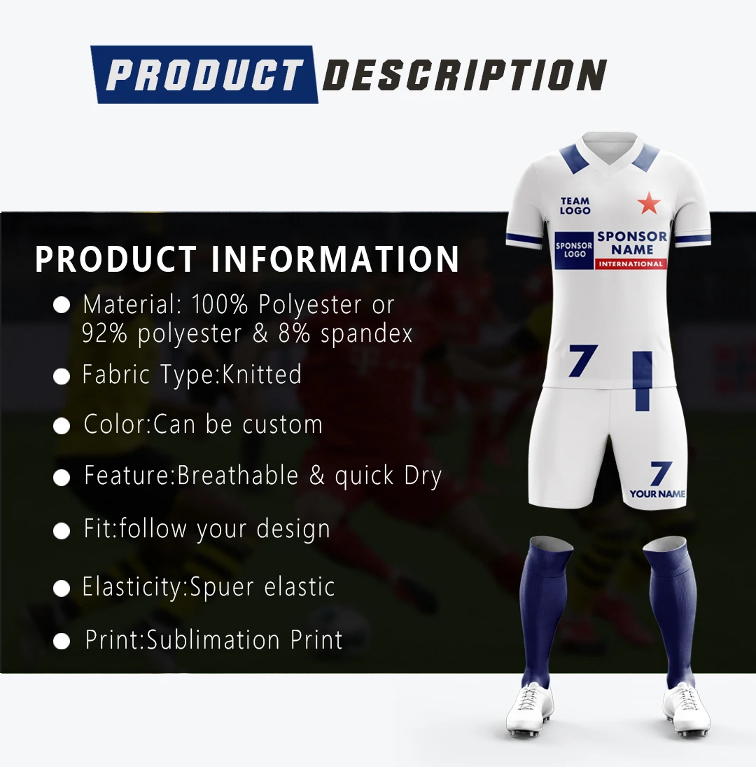 Custom Black Red Soccer Jersey Sets Sublimation Soccer Wear - Buy ...