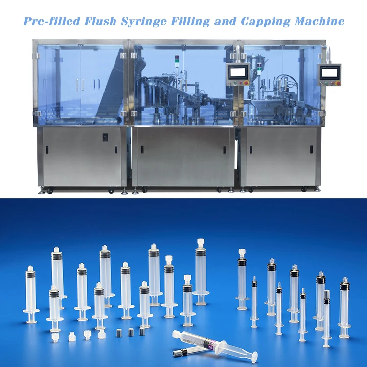 Automatic Disposable Plastic Syringe Filling Machine Prefilled Syringe ...