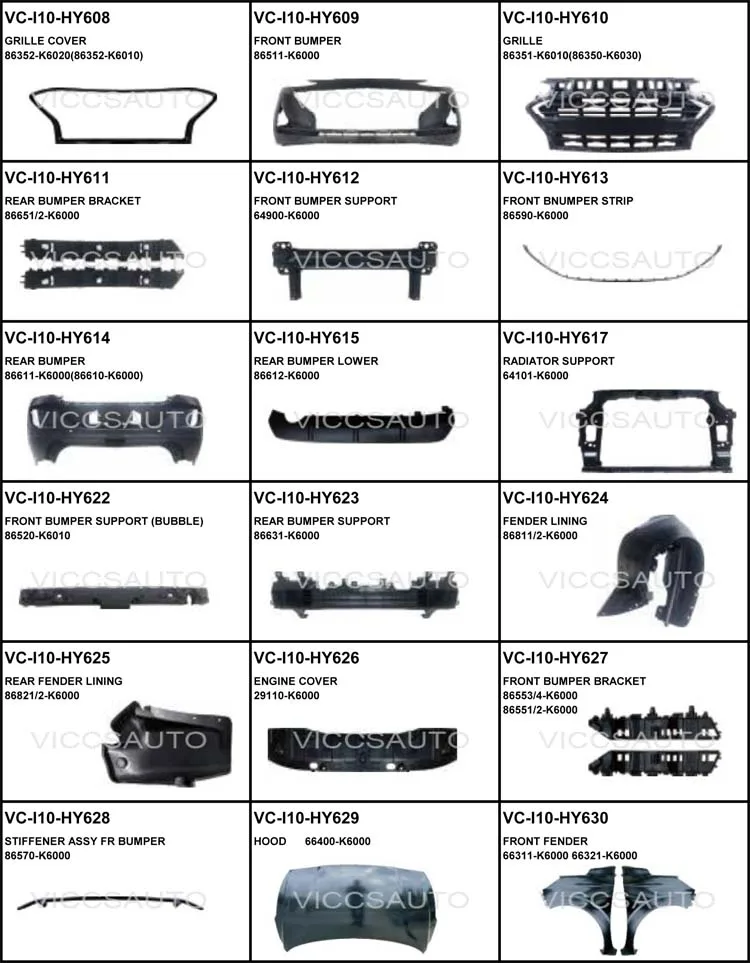 OEM 66400-K6000 Car Hood for GRAND I10 '21/NIOS 5D - LED Light