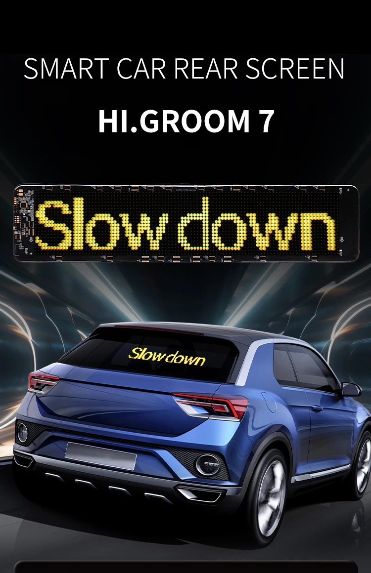 Flexible Led Screen For Car,Loy App Control Led Car Sign Car Led ...