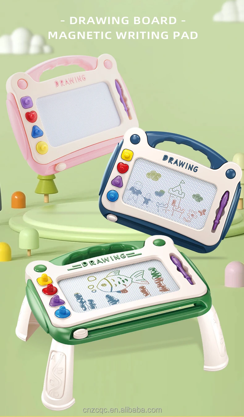 Diy Doodle Paintingtoy Kids Magnetic 2-in-1 Drawing Board Children's ...