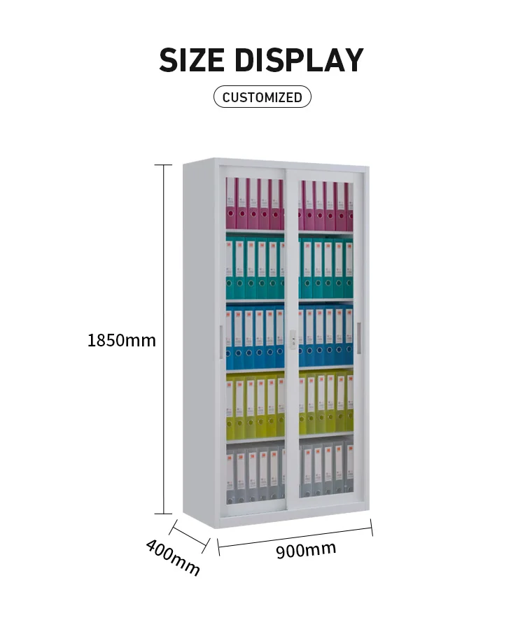 Modern Steel Metal Sliding File Cabinet for Office & Hospital