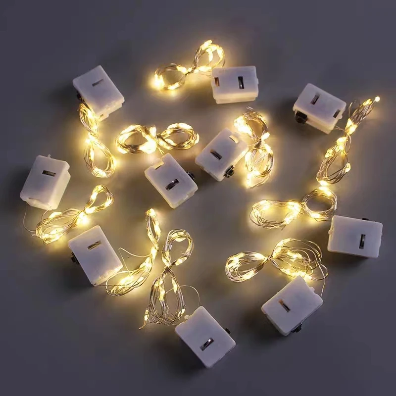Christmas Button Led Light String Small Lights Indoor Christmas Tree ...
