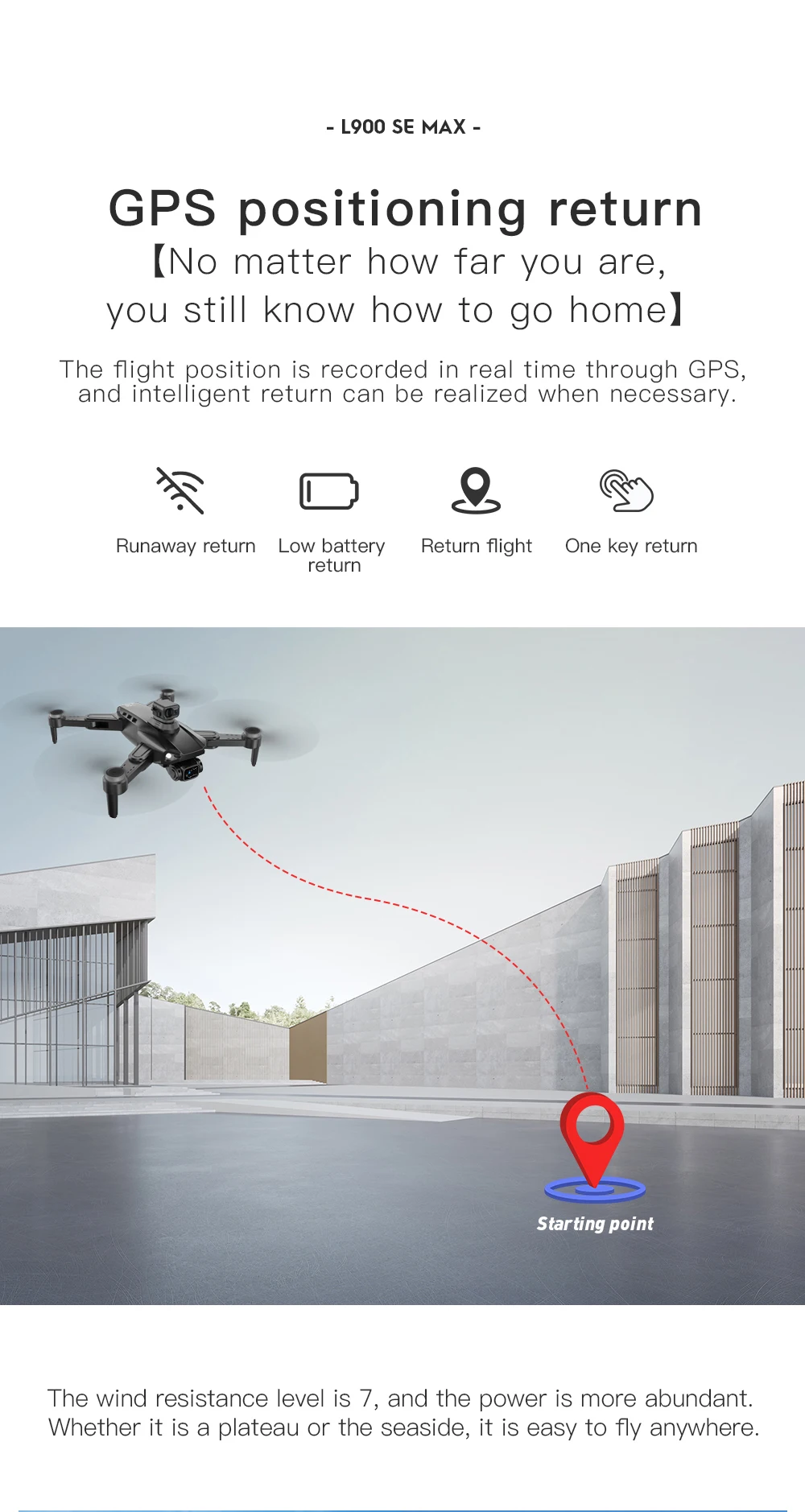 L900 Pro SE MAX Foldable Drone - 4K Camera & GPS 5G Wifi