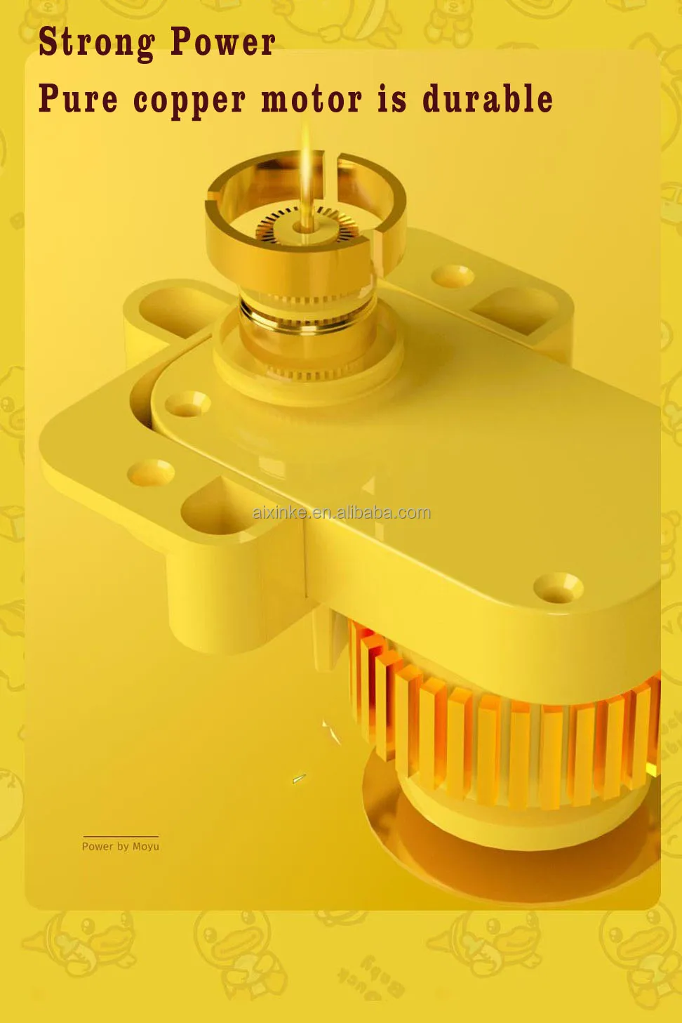 12v Dc Cute Cartoon B. Duck Pasteurization Kids Moyu Mini Foldable Baby ...