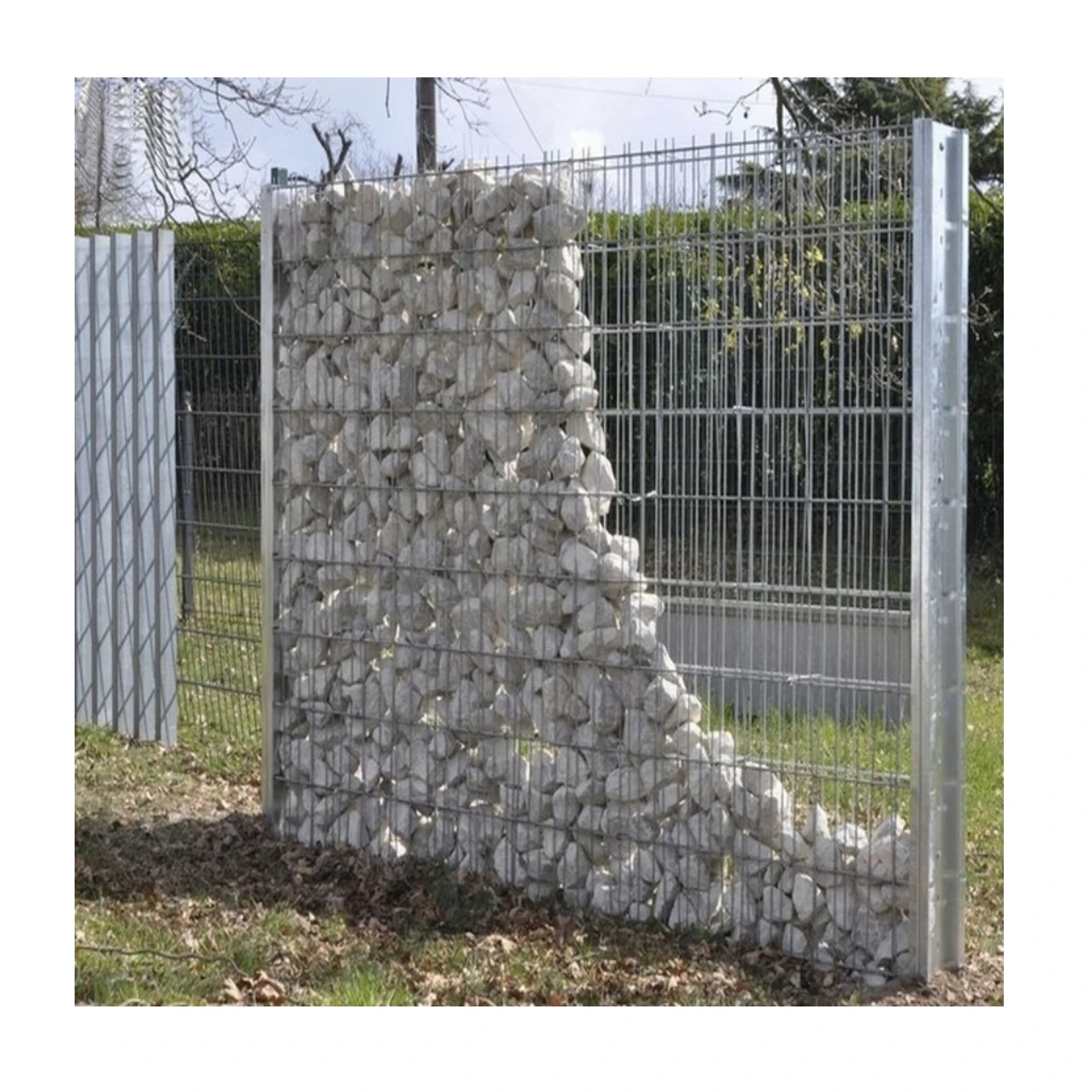 ISO quality PVC coated gabion wire mesh Easy installation welded gabion ...
