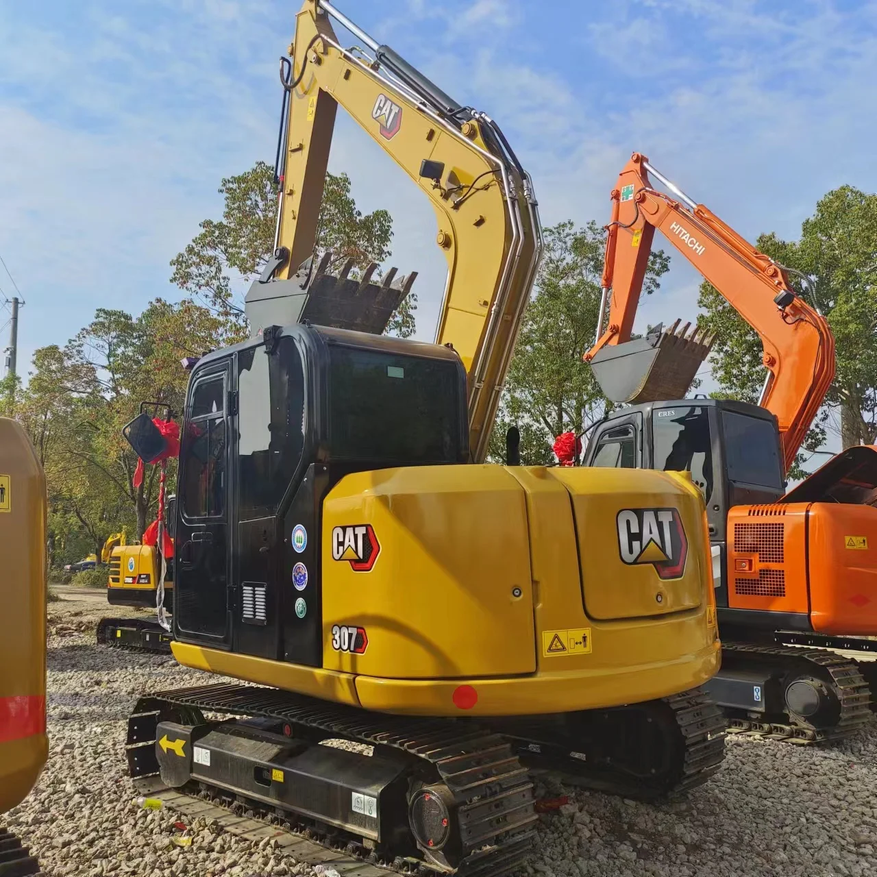 Used Caterpillar Cat 307 Mini Excavator Tracked 7ton 6ton 8ton ...