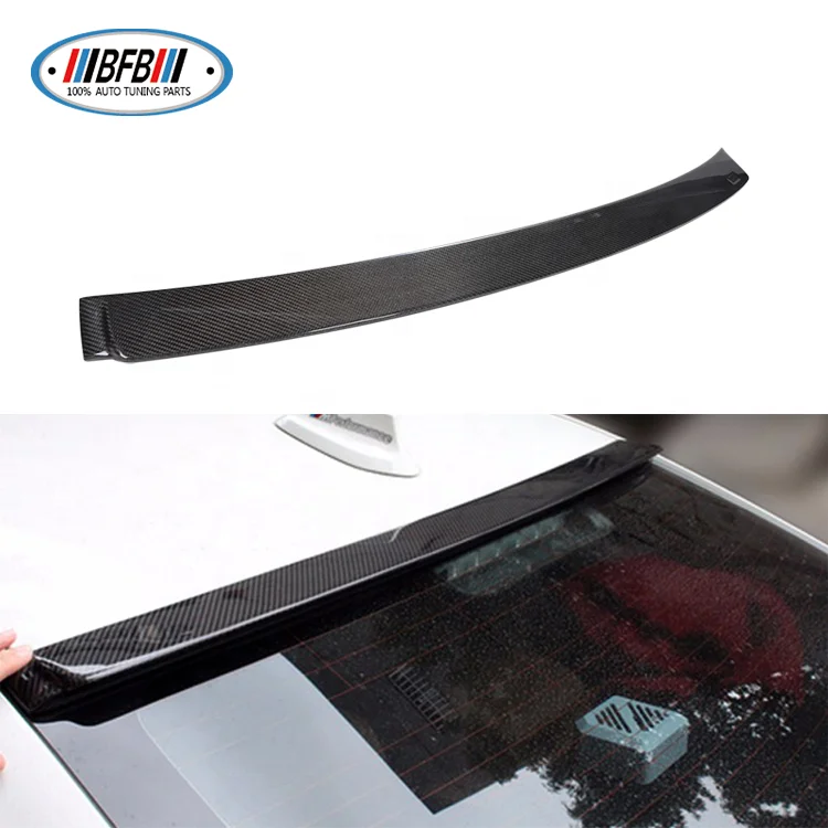 ZSPART Carbon Fiber Rear Window Roof Spoiler Fits For 2012-2018 For BMW ...