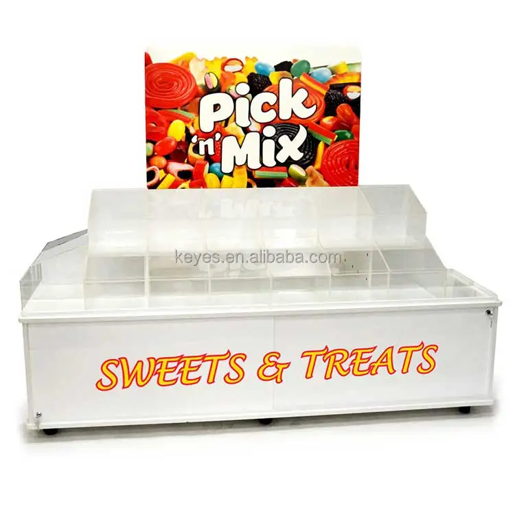 Wholesale Custom Candy Store Counter Top Acrylic Display Racks