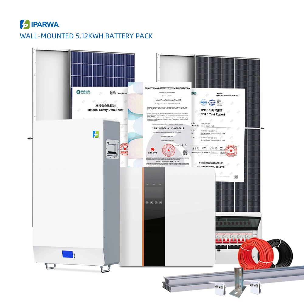 Iparwa 6000 Cycle Lifepo4 Lithium Ion Battery 5kw 10kw Built In 48v 100ah 200ah Solar Energy ...
