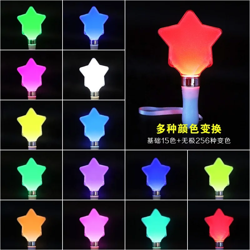 Glowing Led Light Stick Heart Shape Led Flashing Magic Wands Lights Can ...