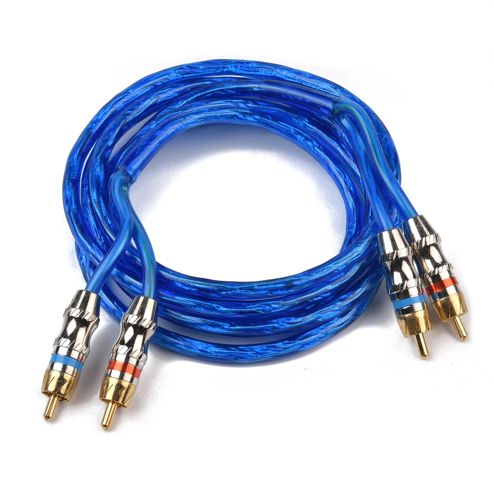 High Quality Rca Audio Cable 2 Rca to 2 Rca 24k Gold Plated Oxygen Free ...