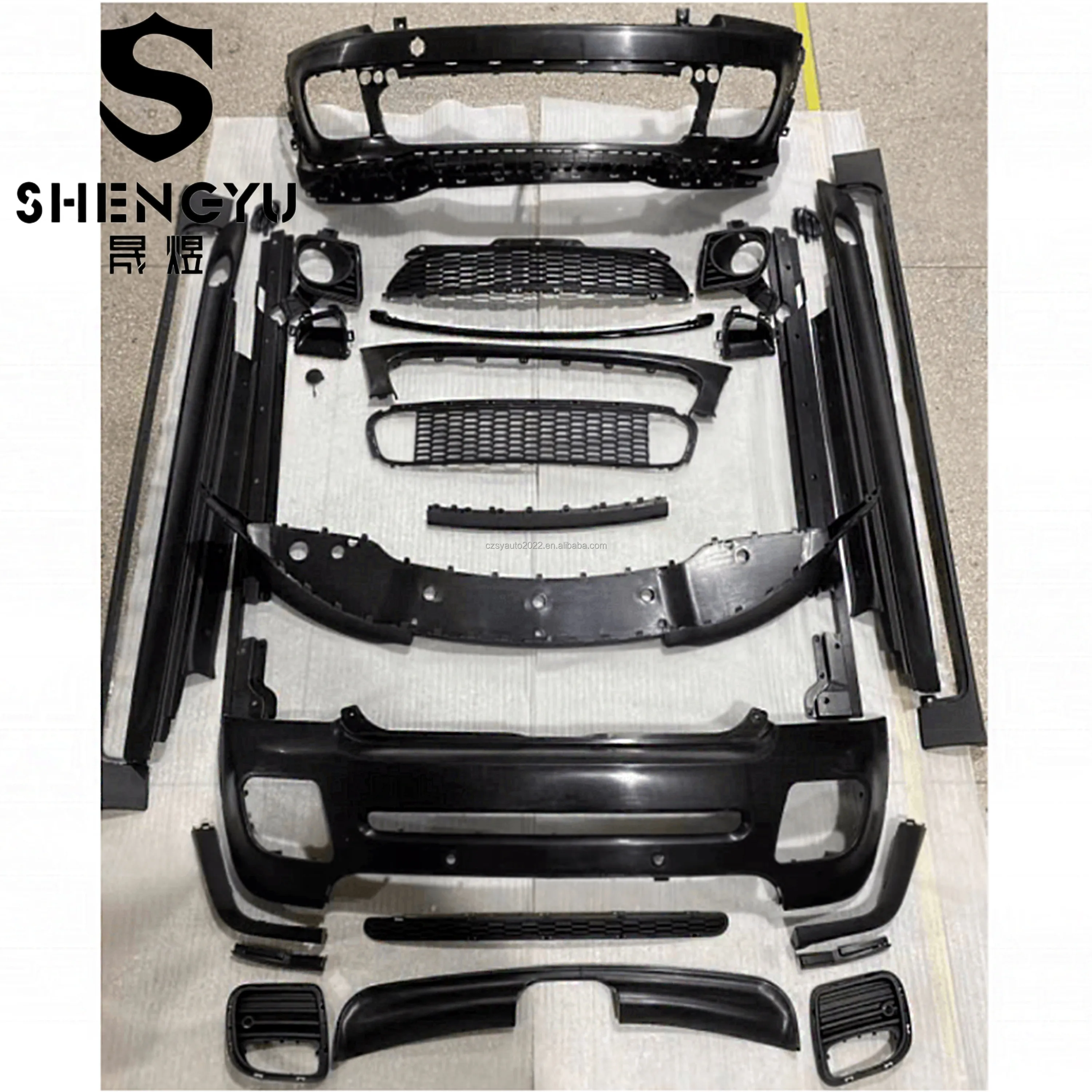 Body Kit Include Front Bumper Assembly Rear Lip Exhaust Pipe And Side ...