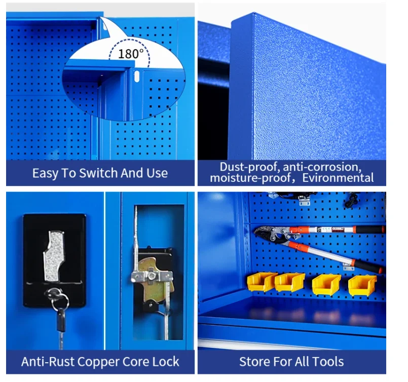 Steel Heavy Duty Tool Cabinet Workshop One Drawer Includes Tool Hanging ...