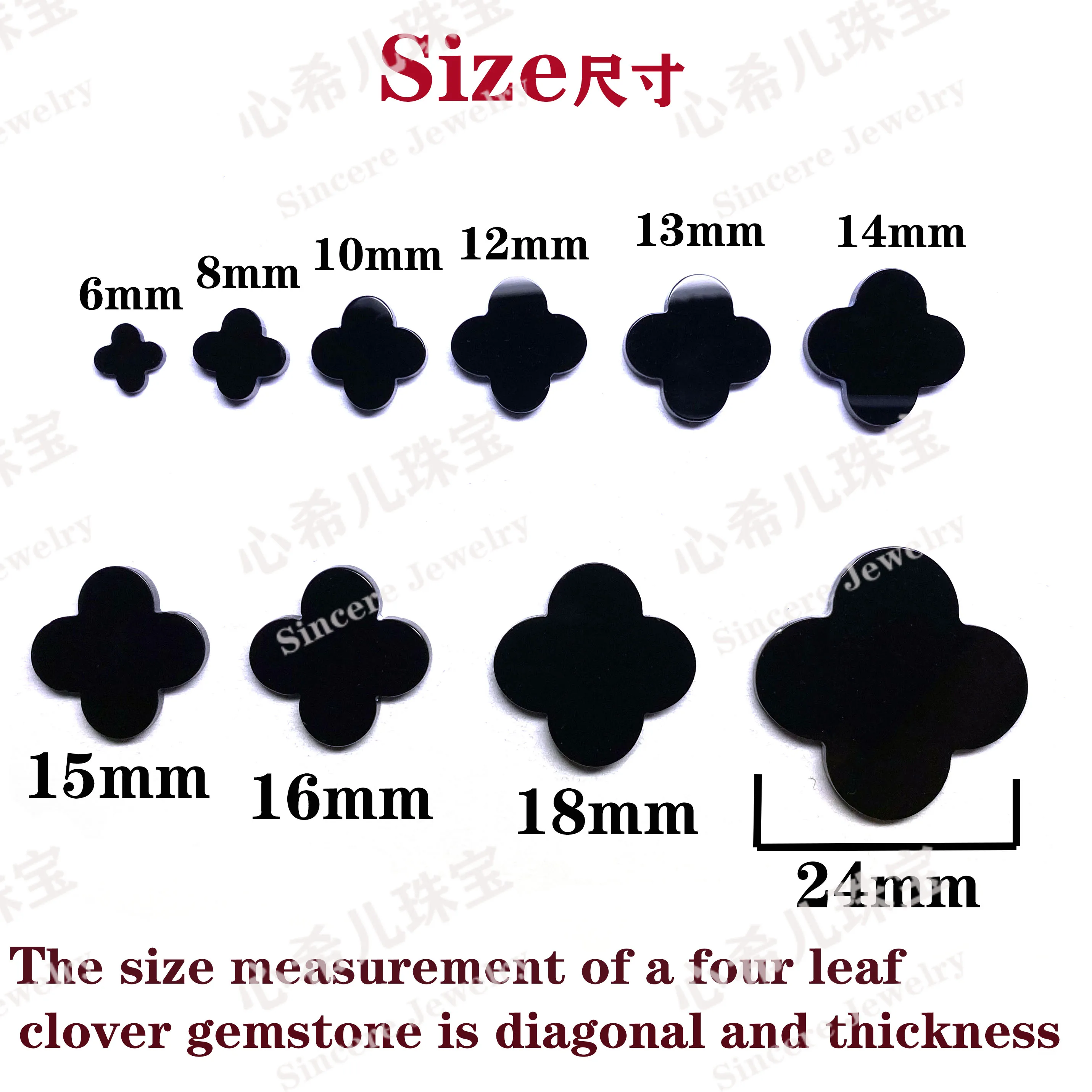 Synthetic Tiffany-green Color Turquoise Stone Four Leaf Clover Shape ...