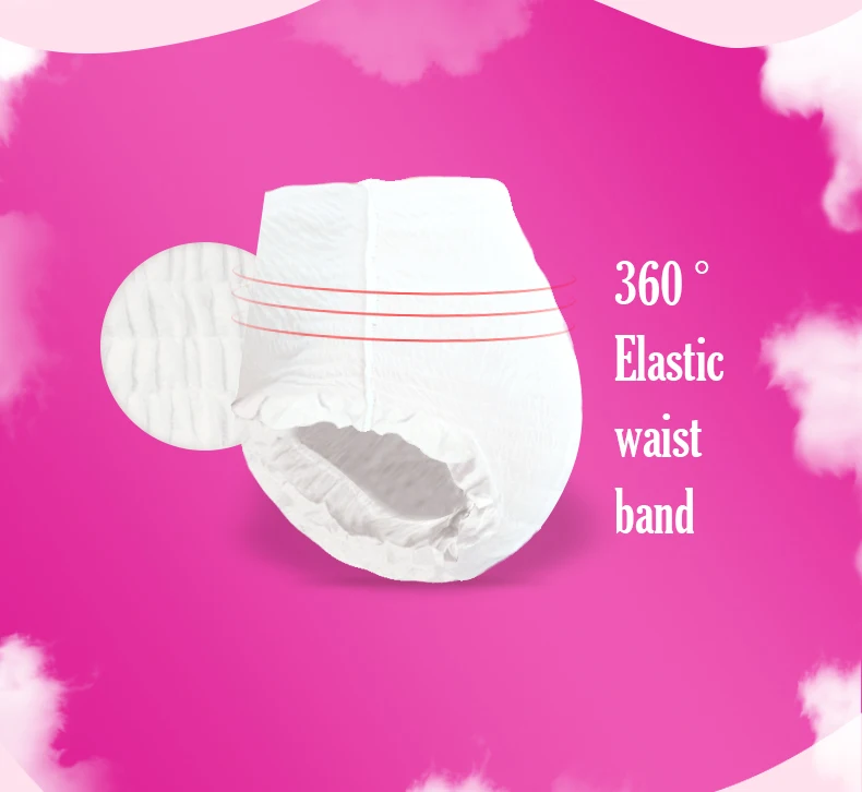 Oem Cotton Period Panties Maximum Protection Lady Sanitary Napkin Pants ...
