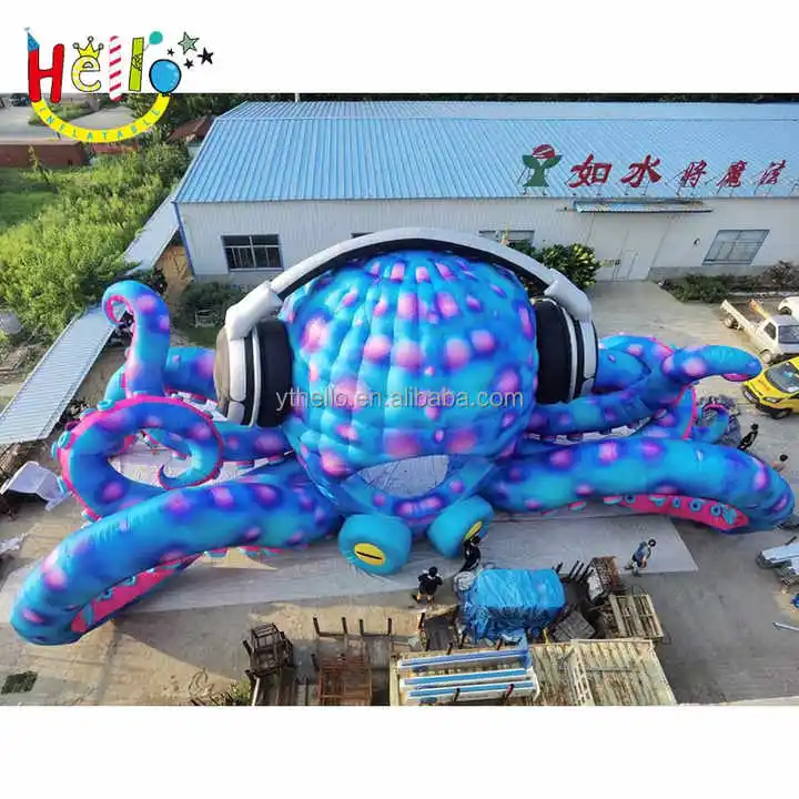 Customizable Giant Inflatable Octopus Stage For Exhibition Display ...
