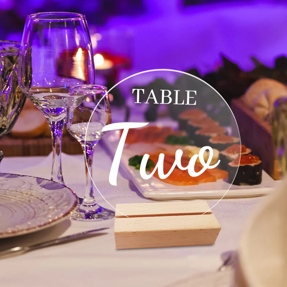 Festival And Restaurant Table Numbers Acrylic Wedding Table Number ...