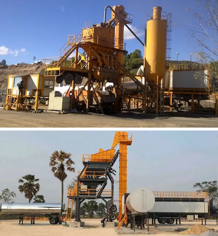 Mobile Automatic Asphalt Mixing Mini Plant - High Efficiency