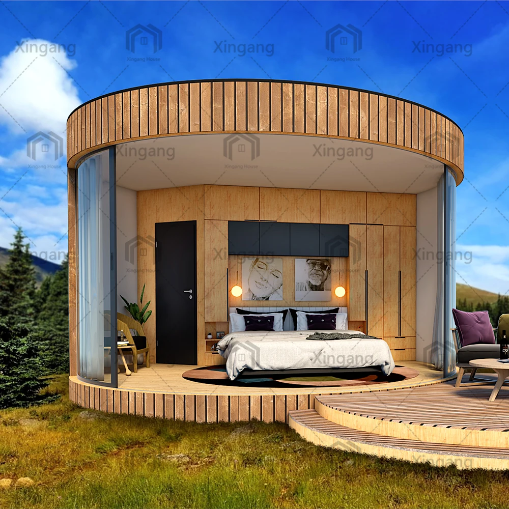 Modern Luxury Smart House Circular Prefab Modular Steel Design for ...