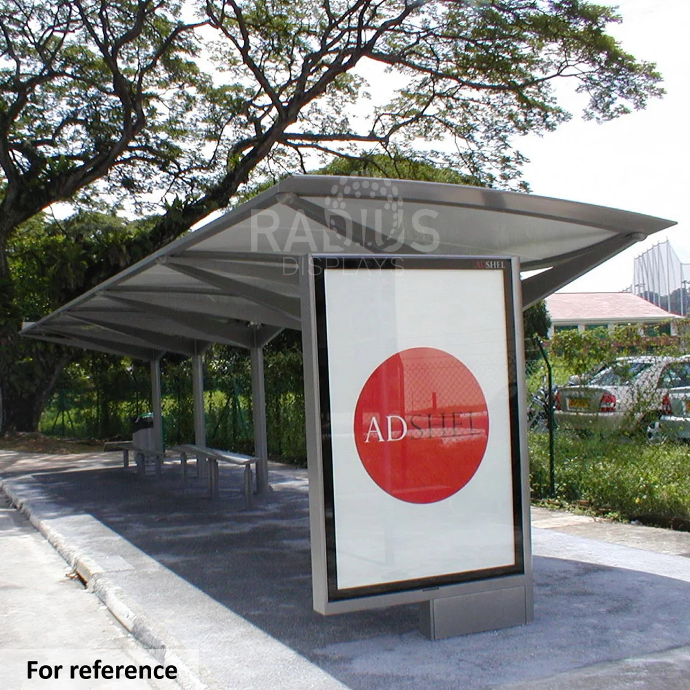 High Quality Prefabricated Stainless Steel Bus Shelter Station with ...