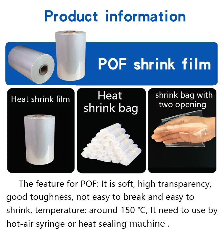 Heat Sensitive Pof Pvc Shrink Film Blow Molding Soft Package Stretch ...