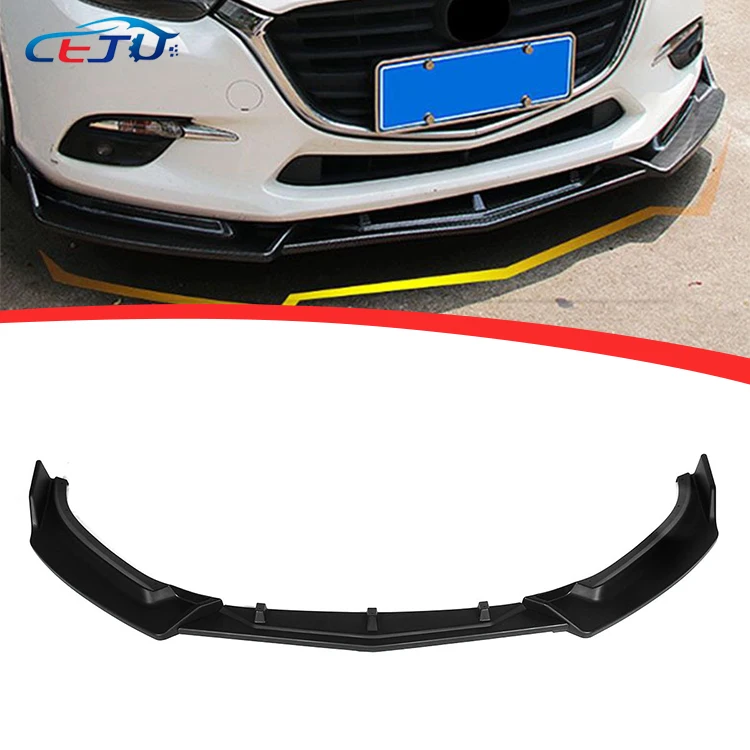 Car Accessories Car Front Bumper Splitter Lip Diffuser Body Kit Spoiler ...